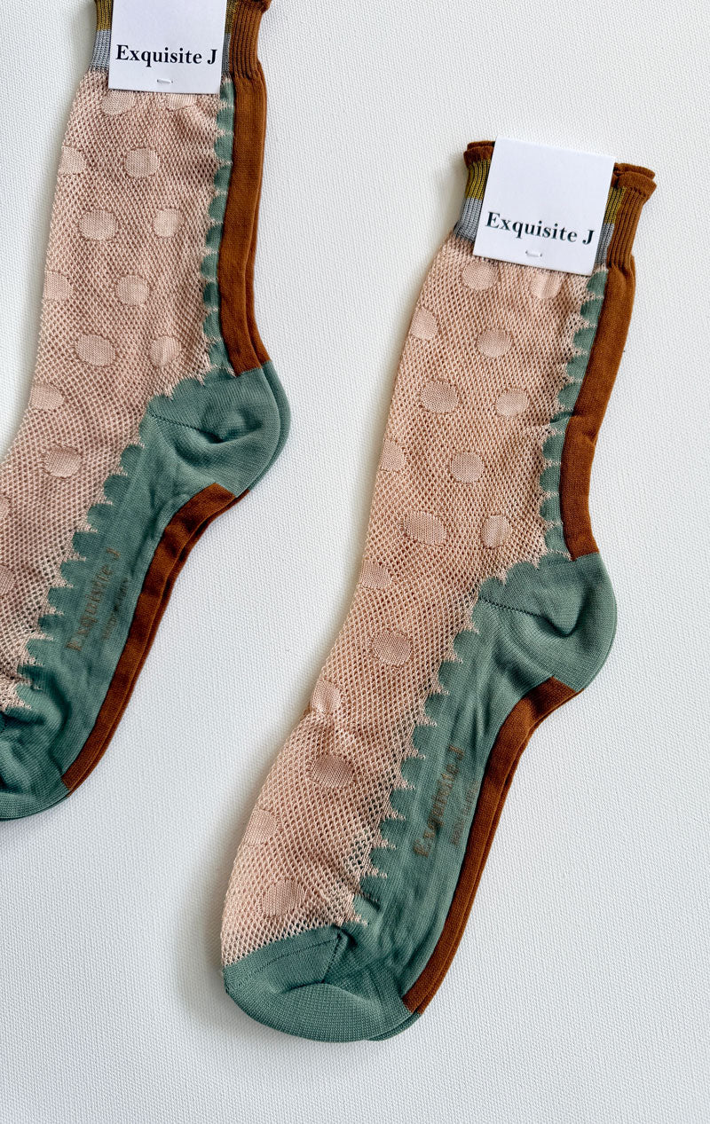 Exquisite J- socks in Fard-1 left – Two